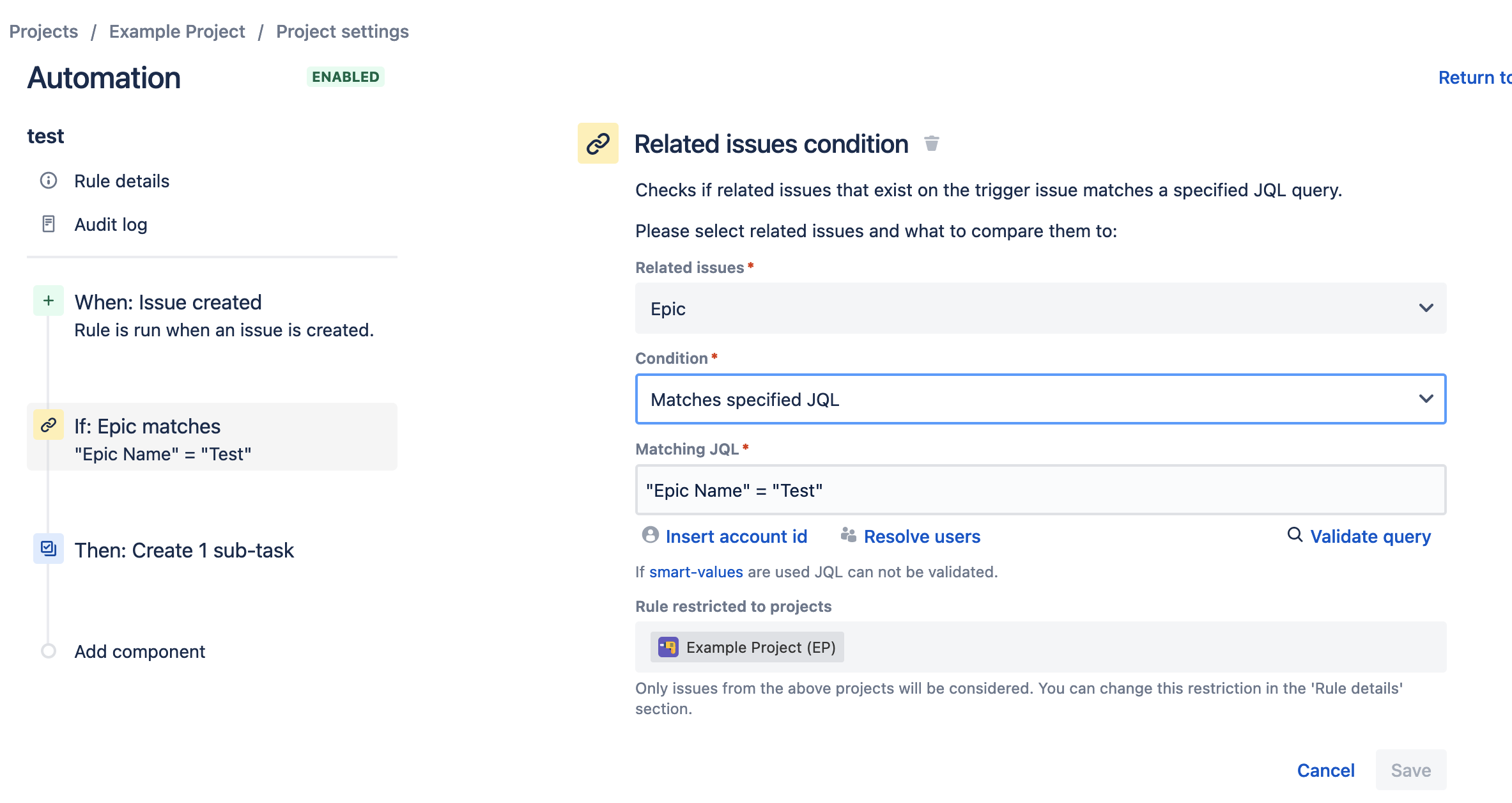 How To Create Automation Subtask With Specifict Ep