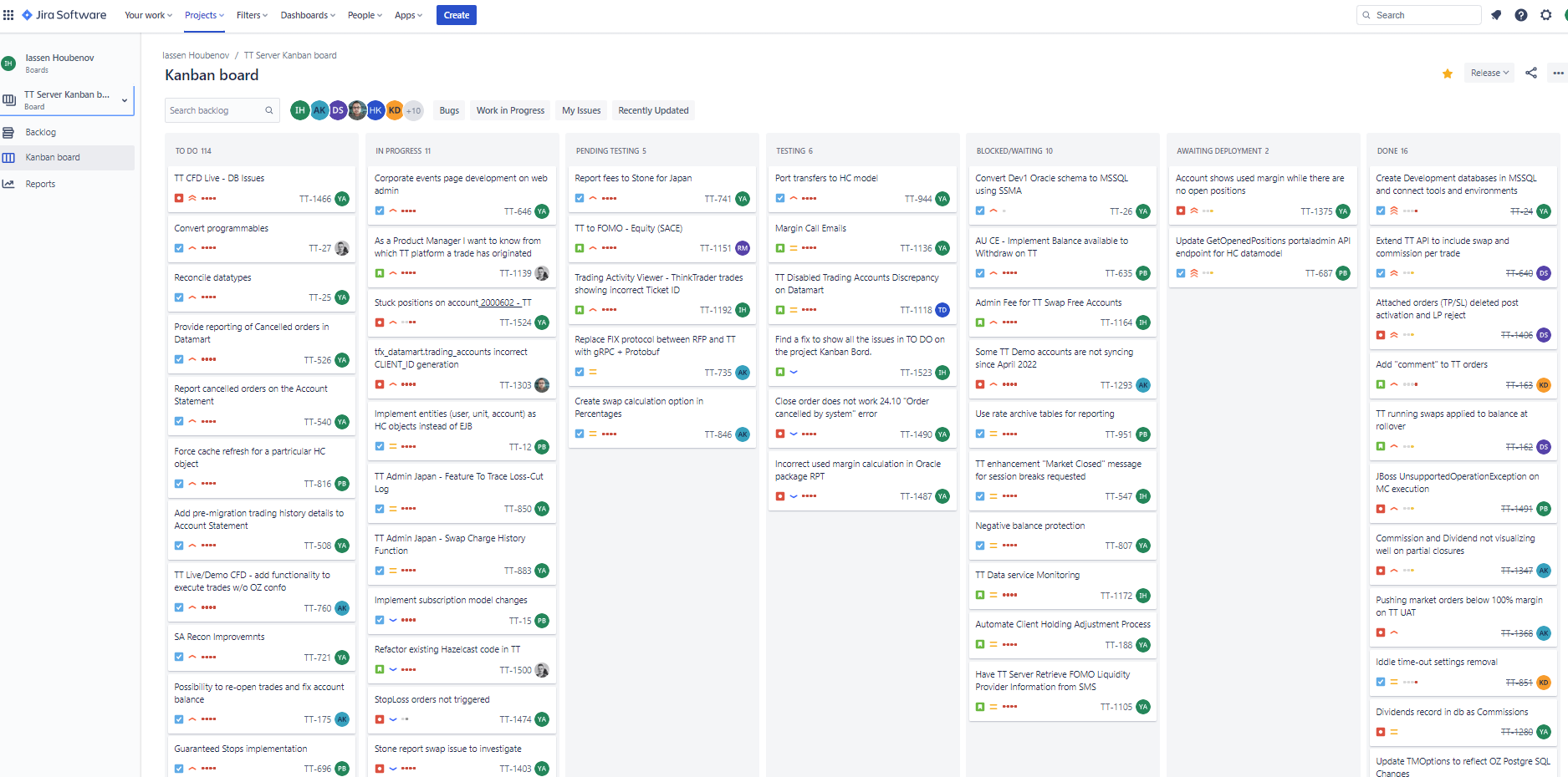 Issues not appearing on a Kanban board. Team manag...
