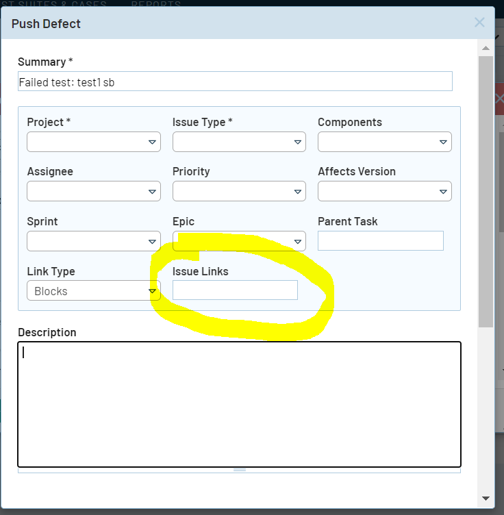 When pushing a defect from TestRail to JIRA, how d...