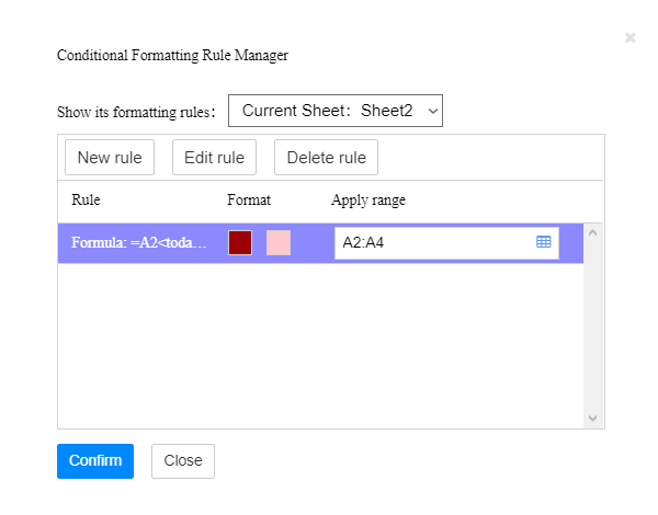 Conditional Formatting In Confluence Table Spreads