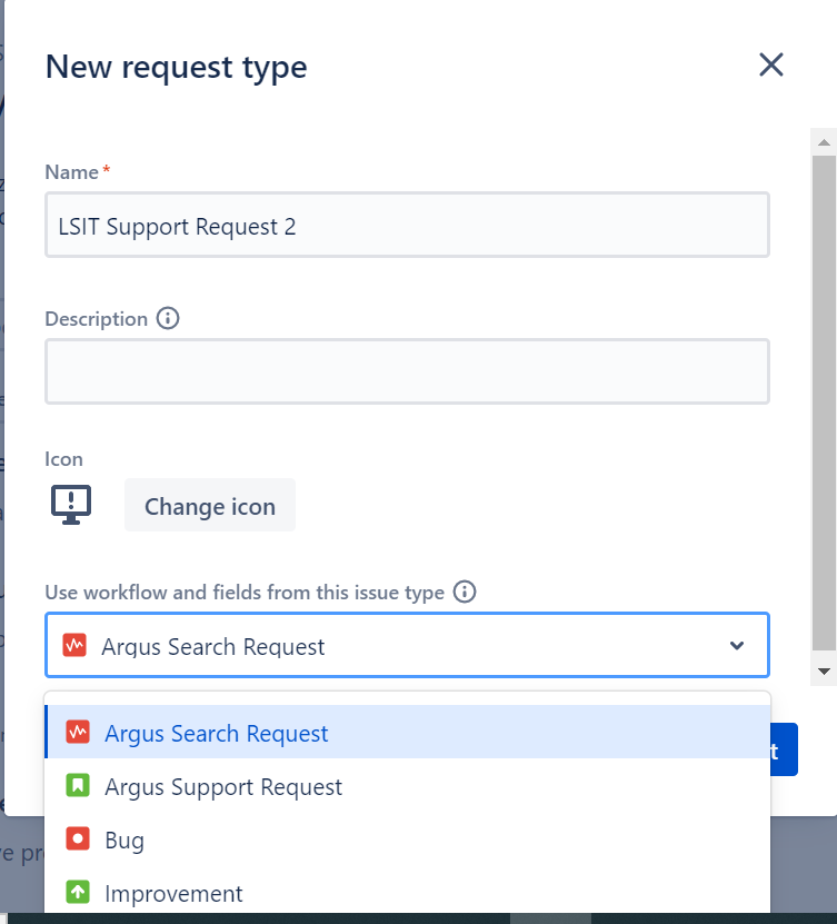 Solved: Associate a new issue type with a new request type