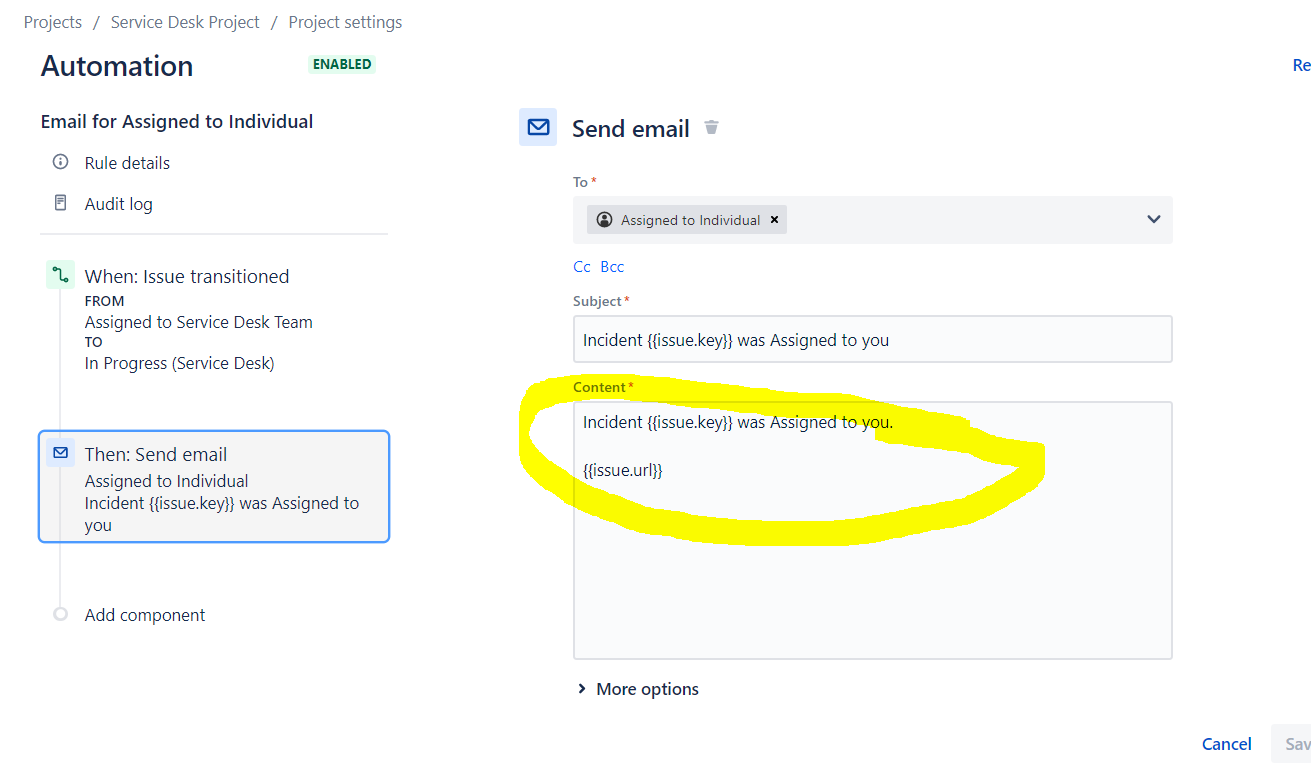 Solved I Have Created A Email Notification By Using Jira
