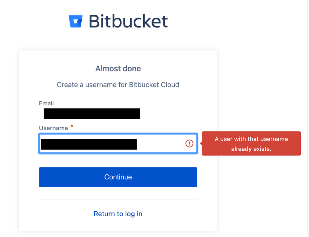 [FAQ] Bitbucket Cloudにて、招待メールのリンクに沿って新規ユーザー登録を進めたが... - Atlassian Community