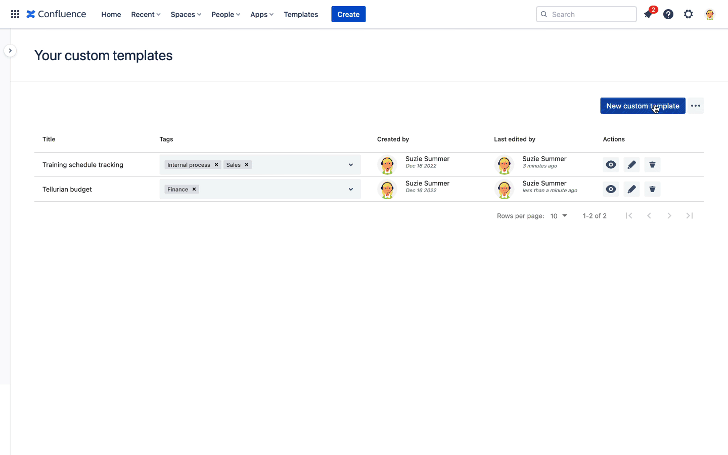 How To Create A Confluence Custom Template Table Based On Excel Spreadsheet