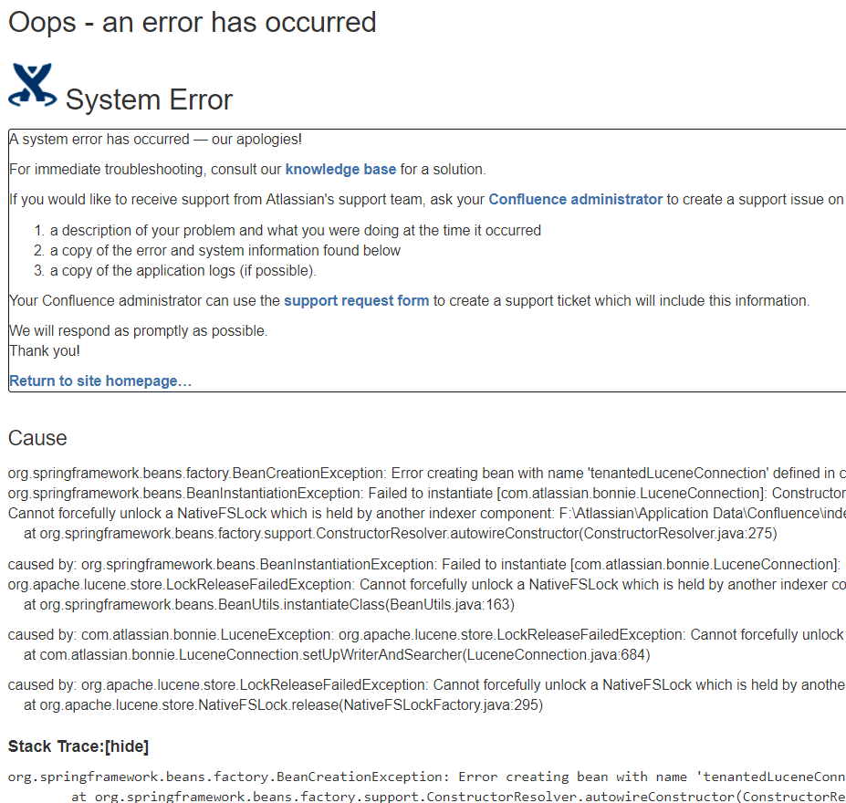 Error Rendering Macro Recently Updated