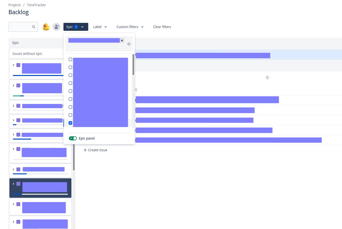 Solved: How to keep Epic Panel on in Jira Cloud?