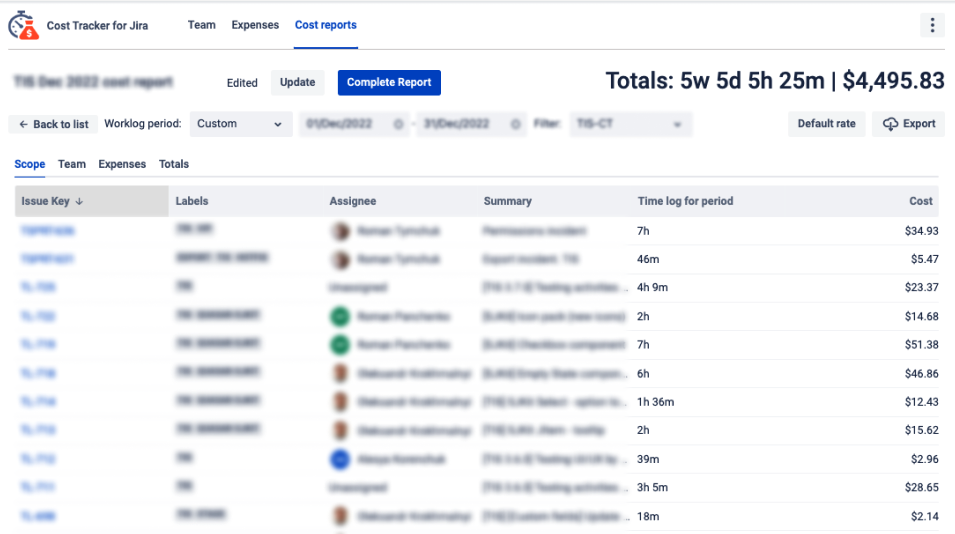 Tracking Project Costs In Jira With Cost Tracker Atlassian Community