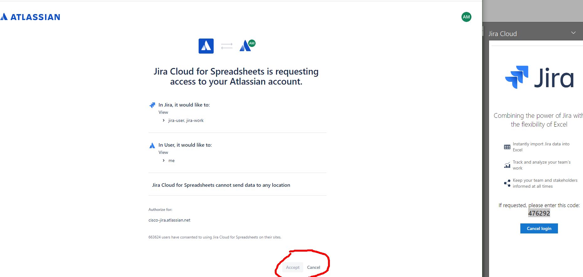 Jira Cloud For Spreadsheets Cannot Send Data To A
