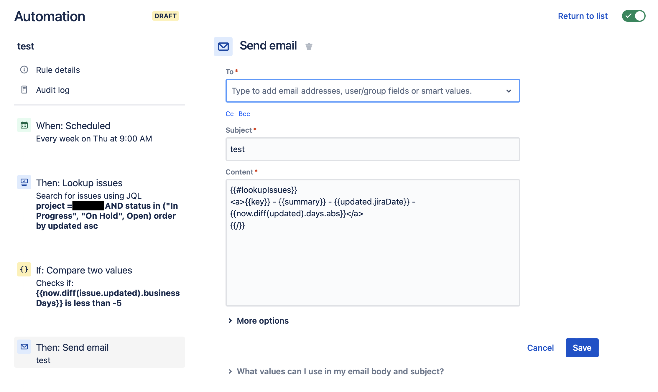 Solved Jira Automation And Issue List And Datediff