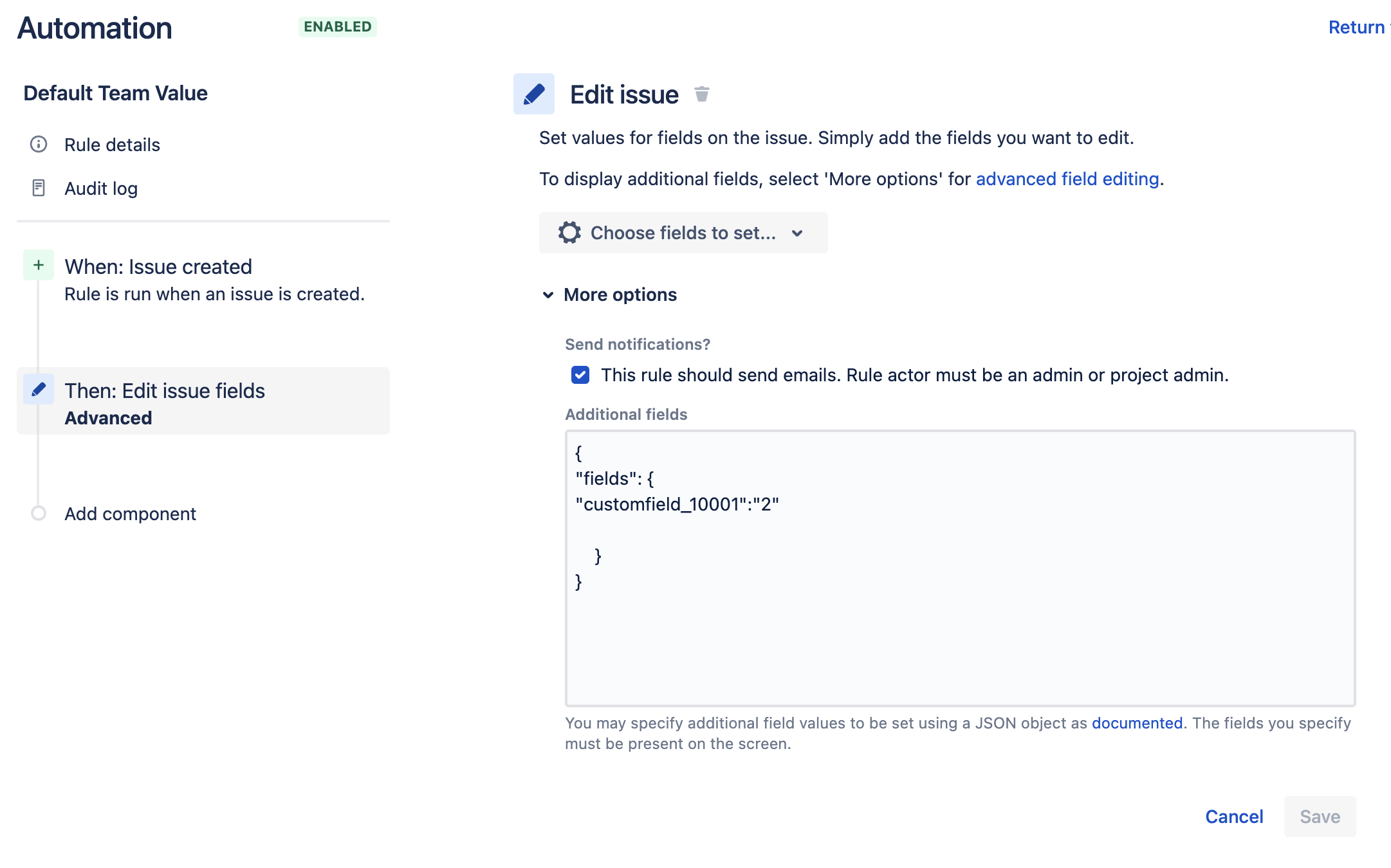 Advanced Copy Field Value From Epic To Task 