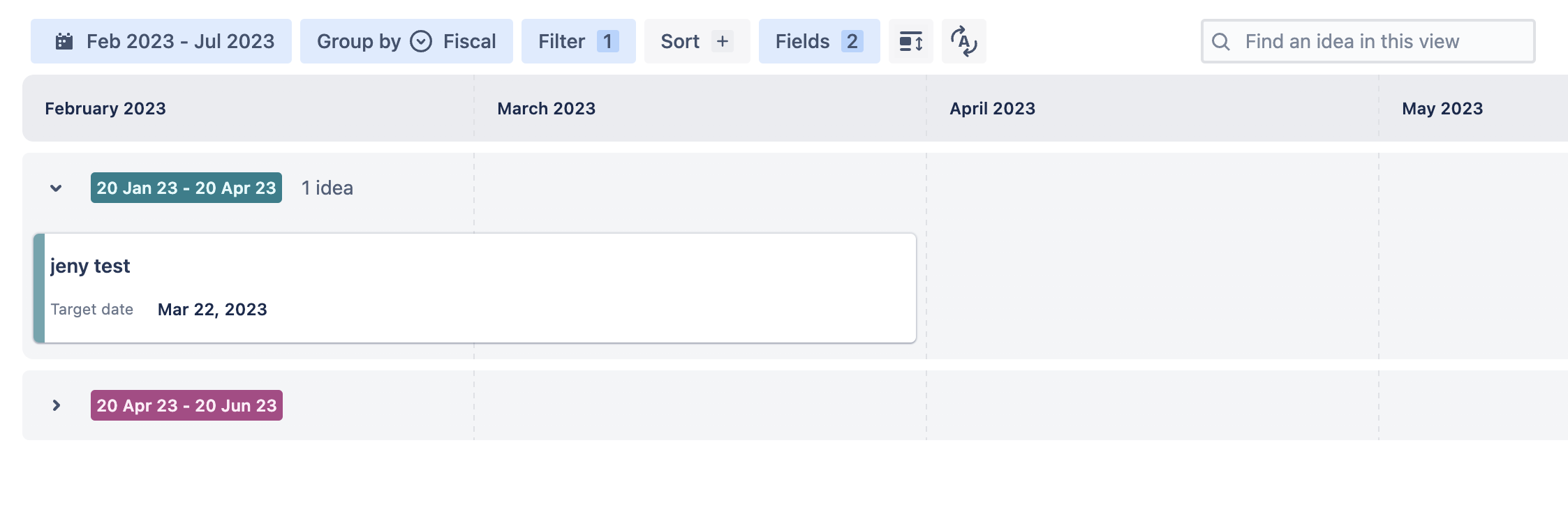 Custom Fiscal Year Quarterly Timeline 