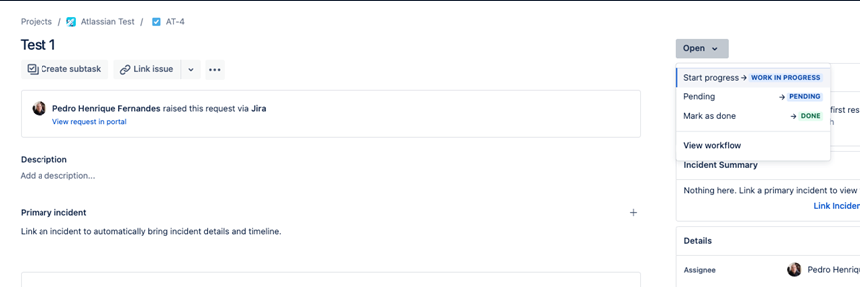How to reorder status transitions in the new issue view