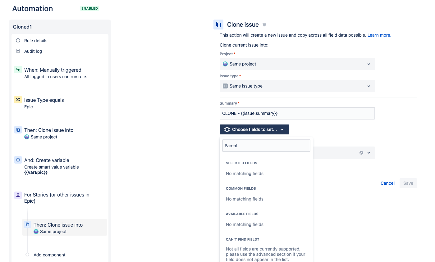 Solved: Clone EPIC & Stories to New Epic and link New Stor...