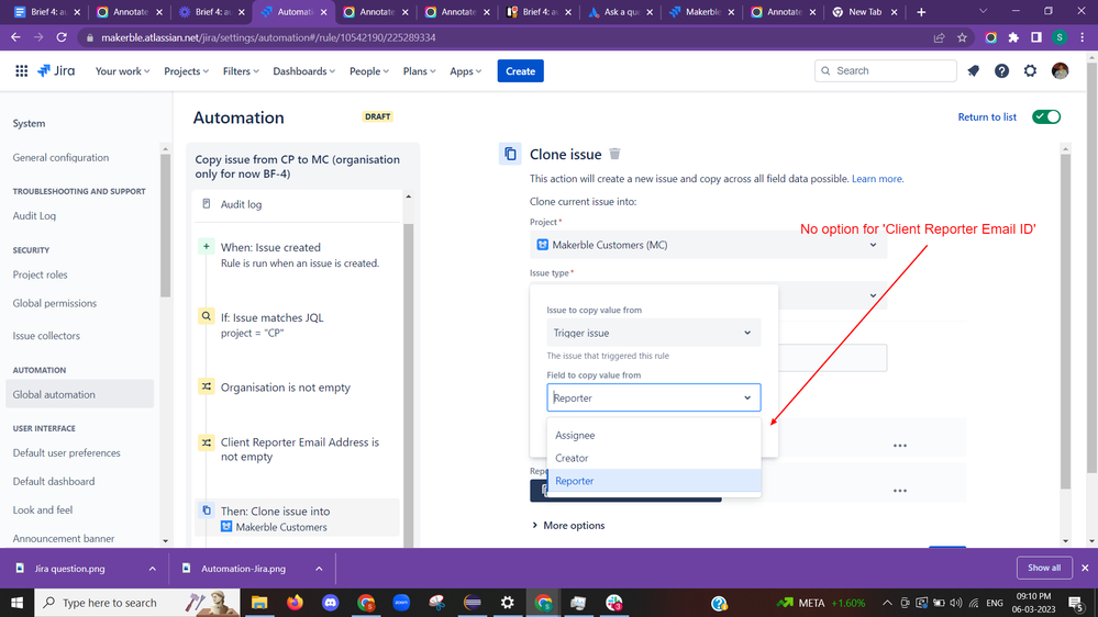 How to automate copying across field values from a...