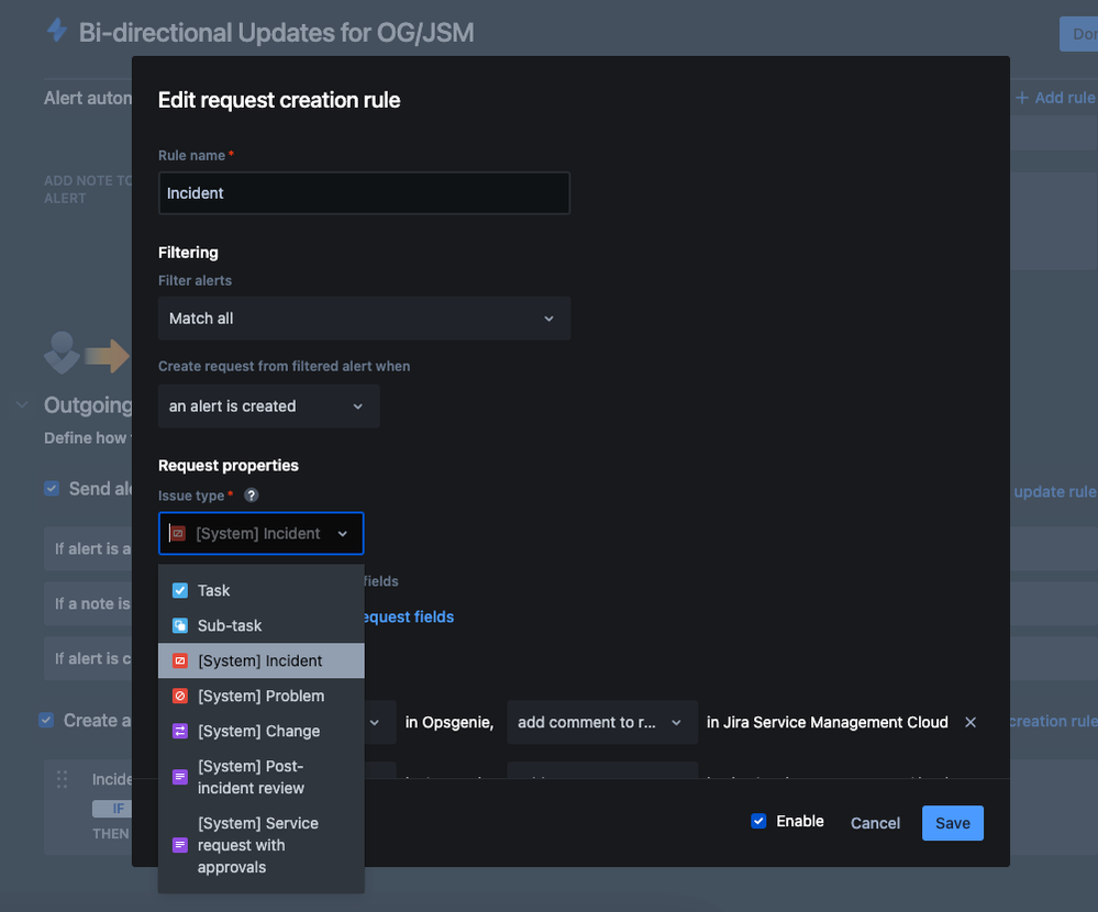 Why am I unable to link JSM Tickets to Opsgenie Al... - Atlassian Community