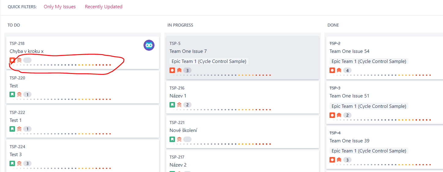 Days in Column hover not displaying