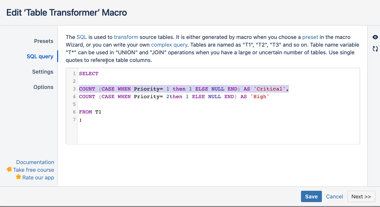 Solved Jira Macro Syntax Question Using Sq How To Query 1789