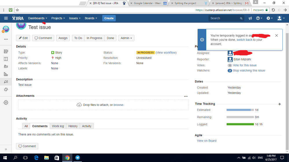 Spliting the project