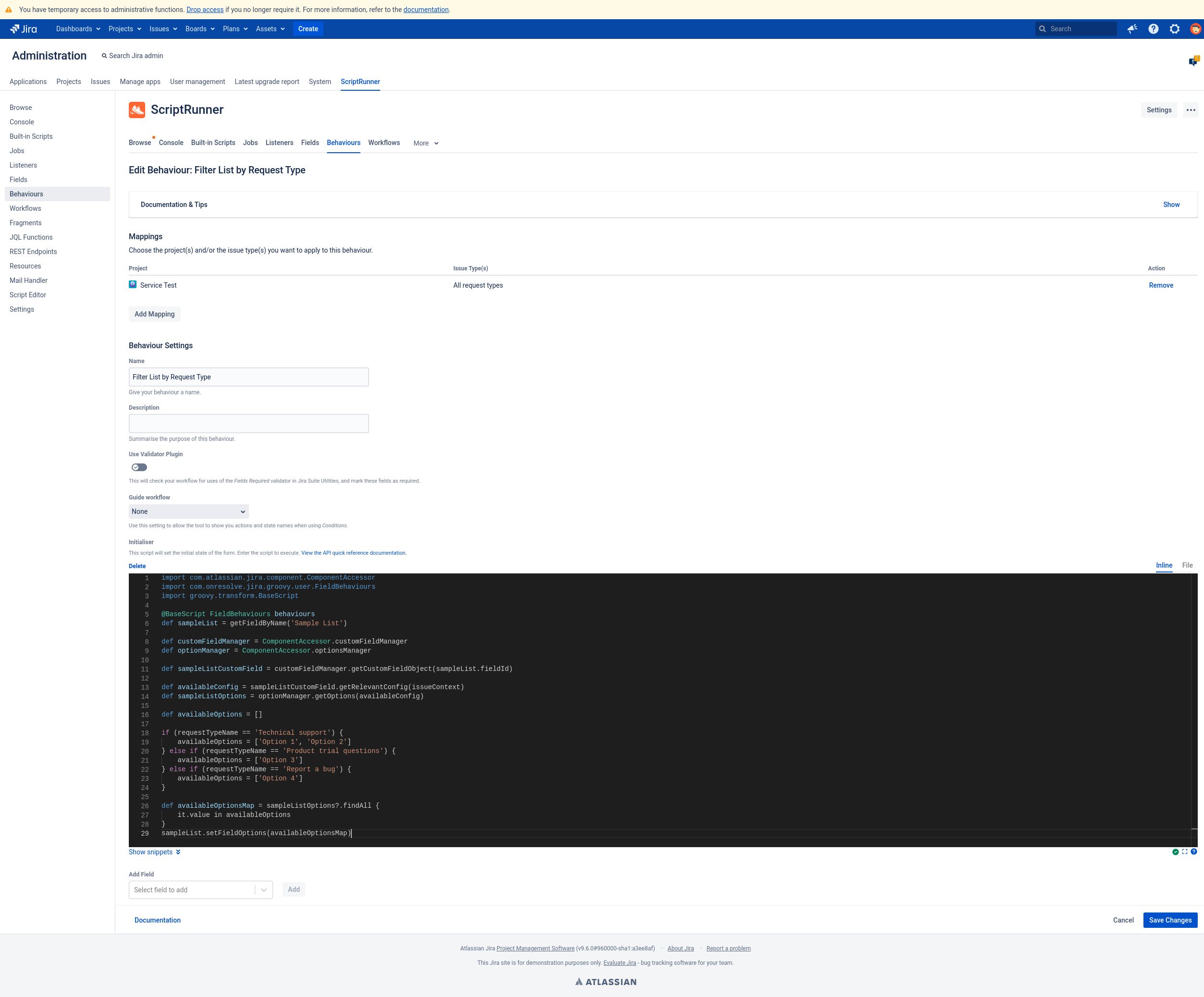 Solved Jsm Display Field Options Based On The Request Typ