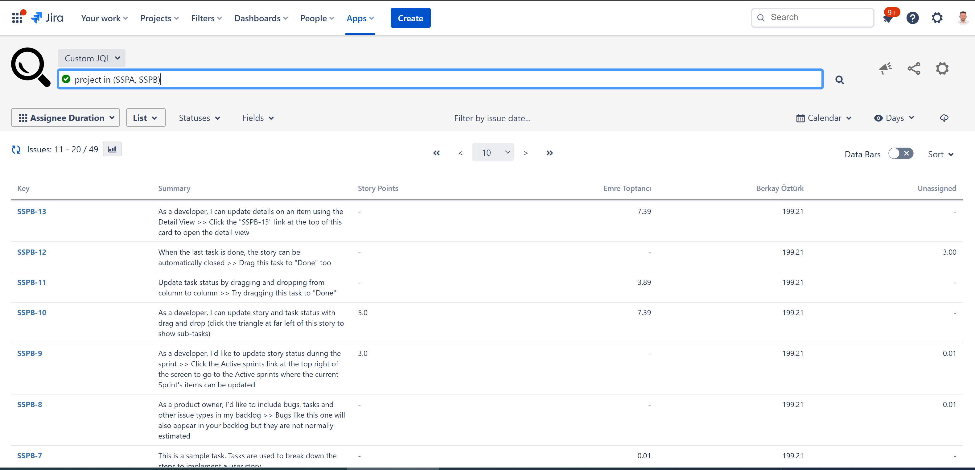 Solved Create Jql Query For Tracking How Much Time Storie