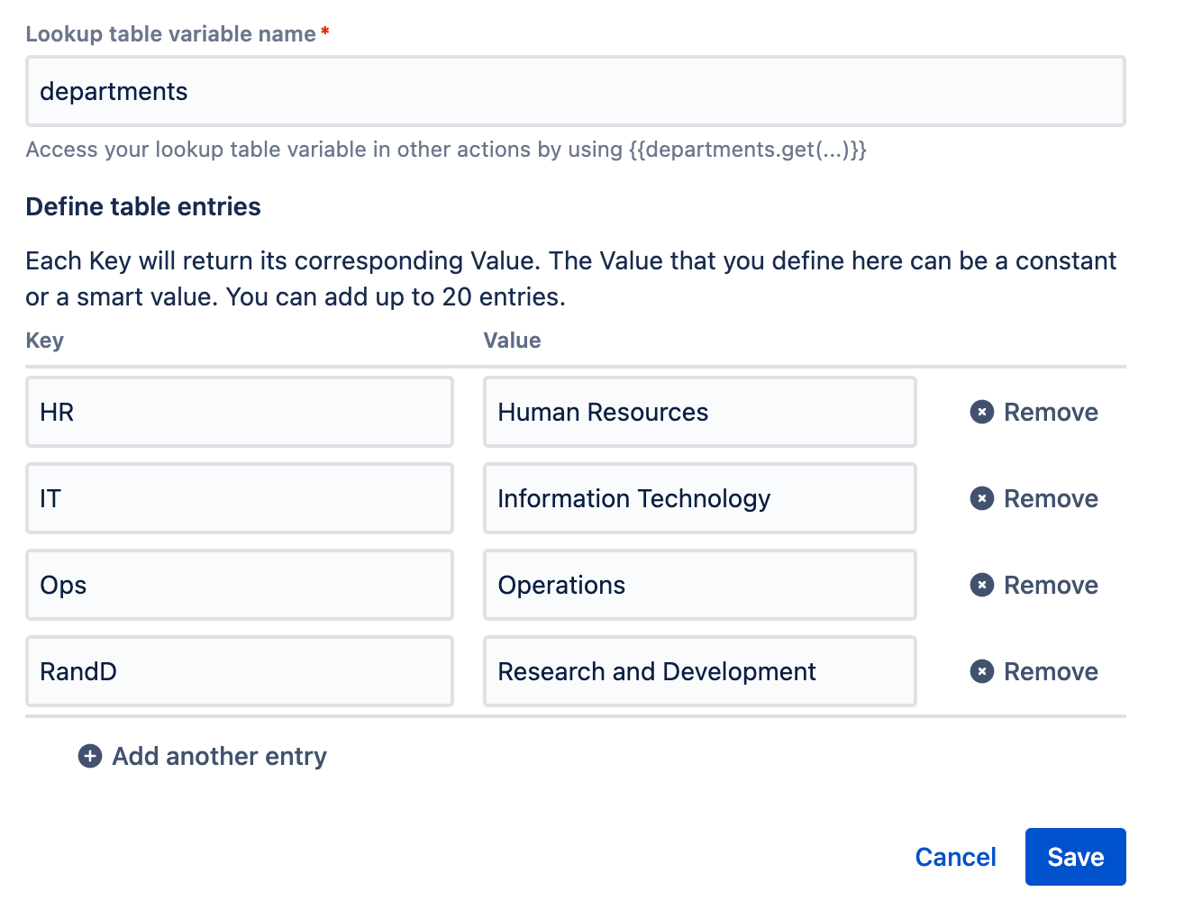 New Automation Action Create Lookup Table Atlassian Community