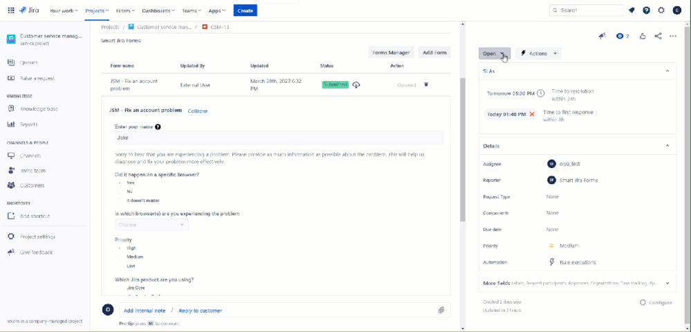How to create an issue using a Jira forms - Atlassian Community