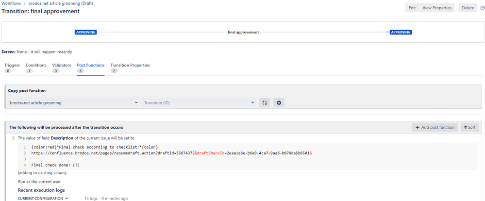 Checklist getting override instead of Append