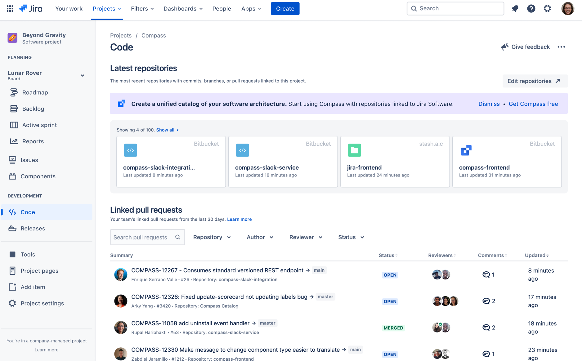 Import Bitbucket Repositories Linked To Jira Softw Atlassian Community