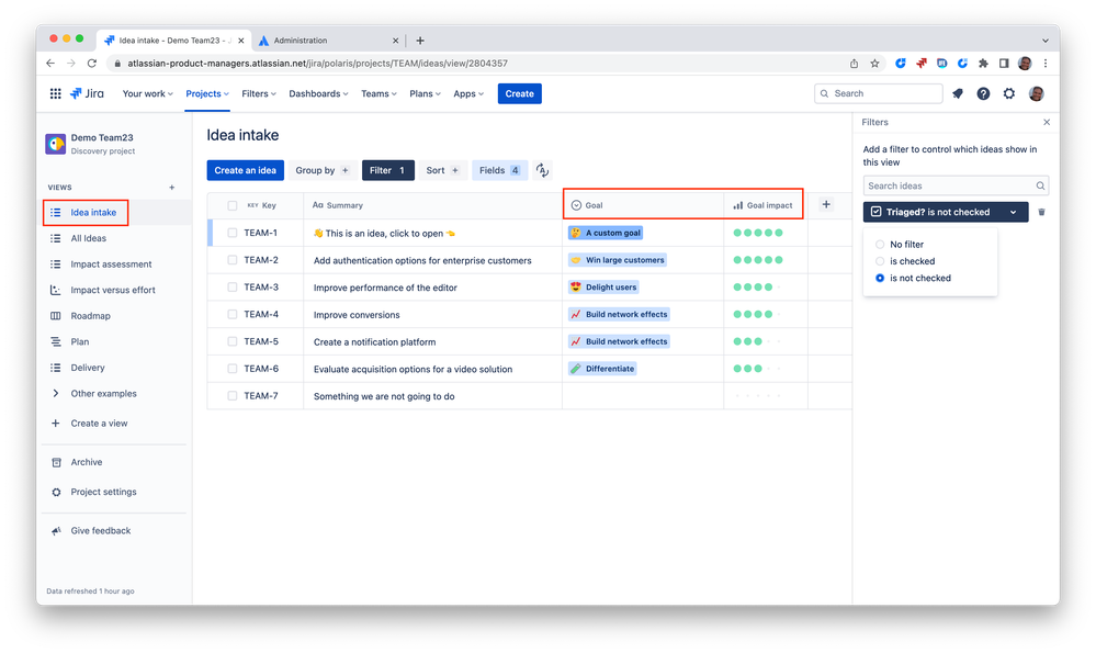 Letting contributors create ideas in a Jira Produc... - Atlassian Community