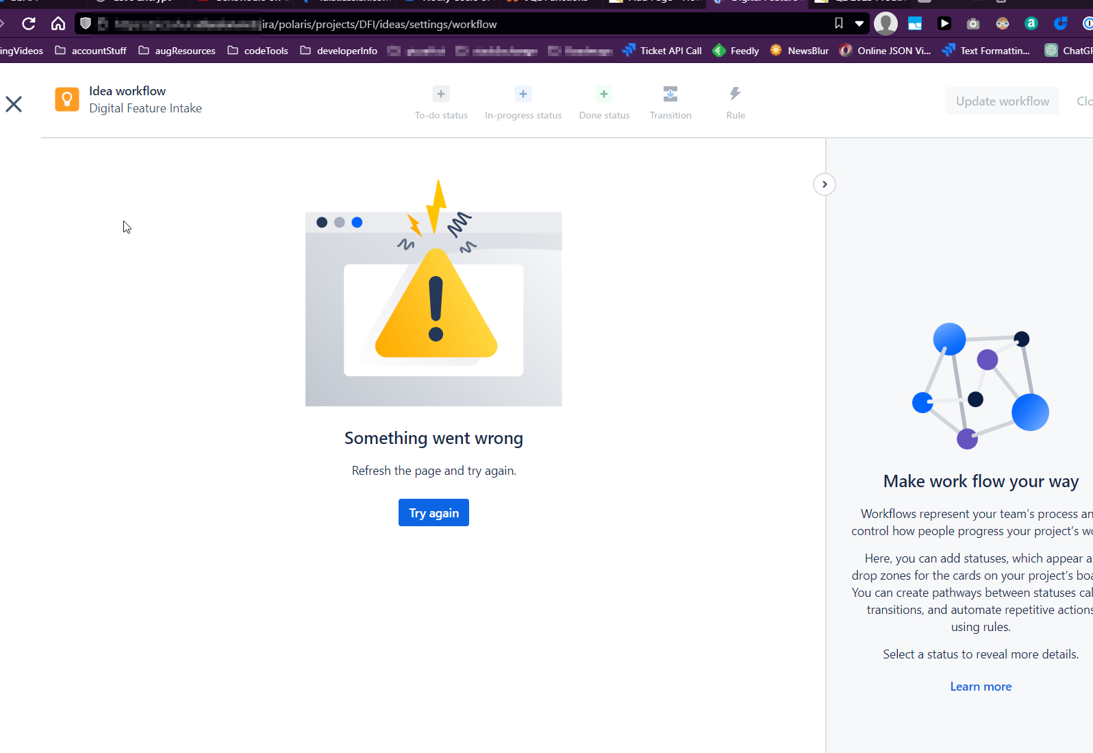 Solved Error When Trying To Edit Workflow