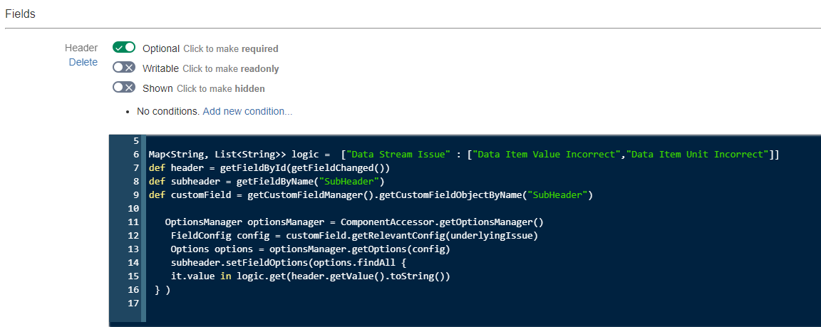 Solved: Script Runner Behavior - Cascade drop down list ba...