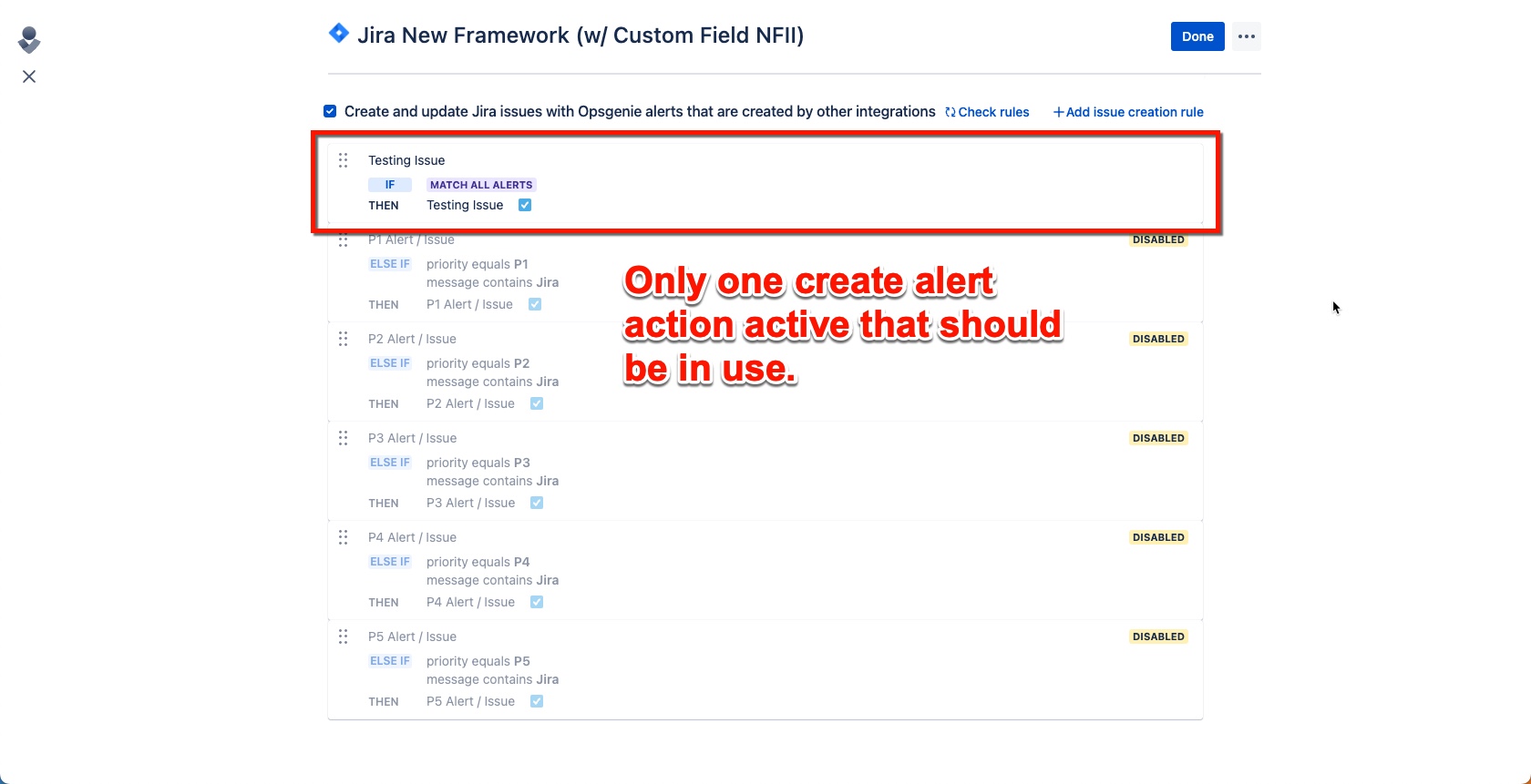 Opsgenie Alert Jira Issue Not Copying Over The