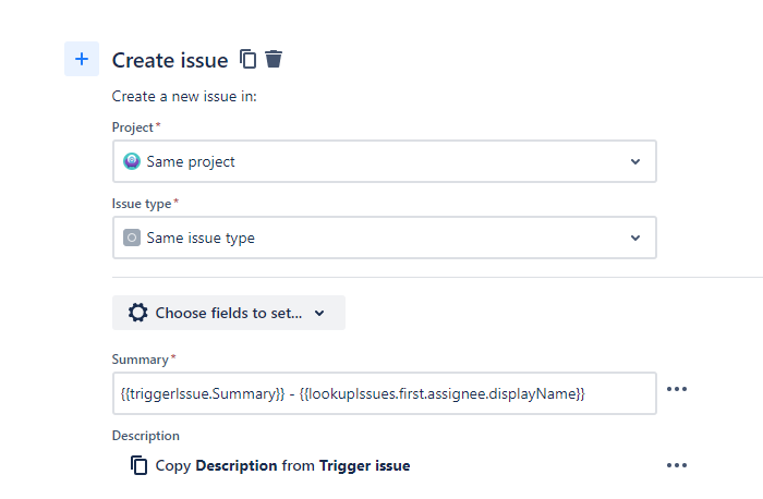 How to access the {{createdIssue}} in a for-each-l...