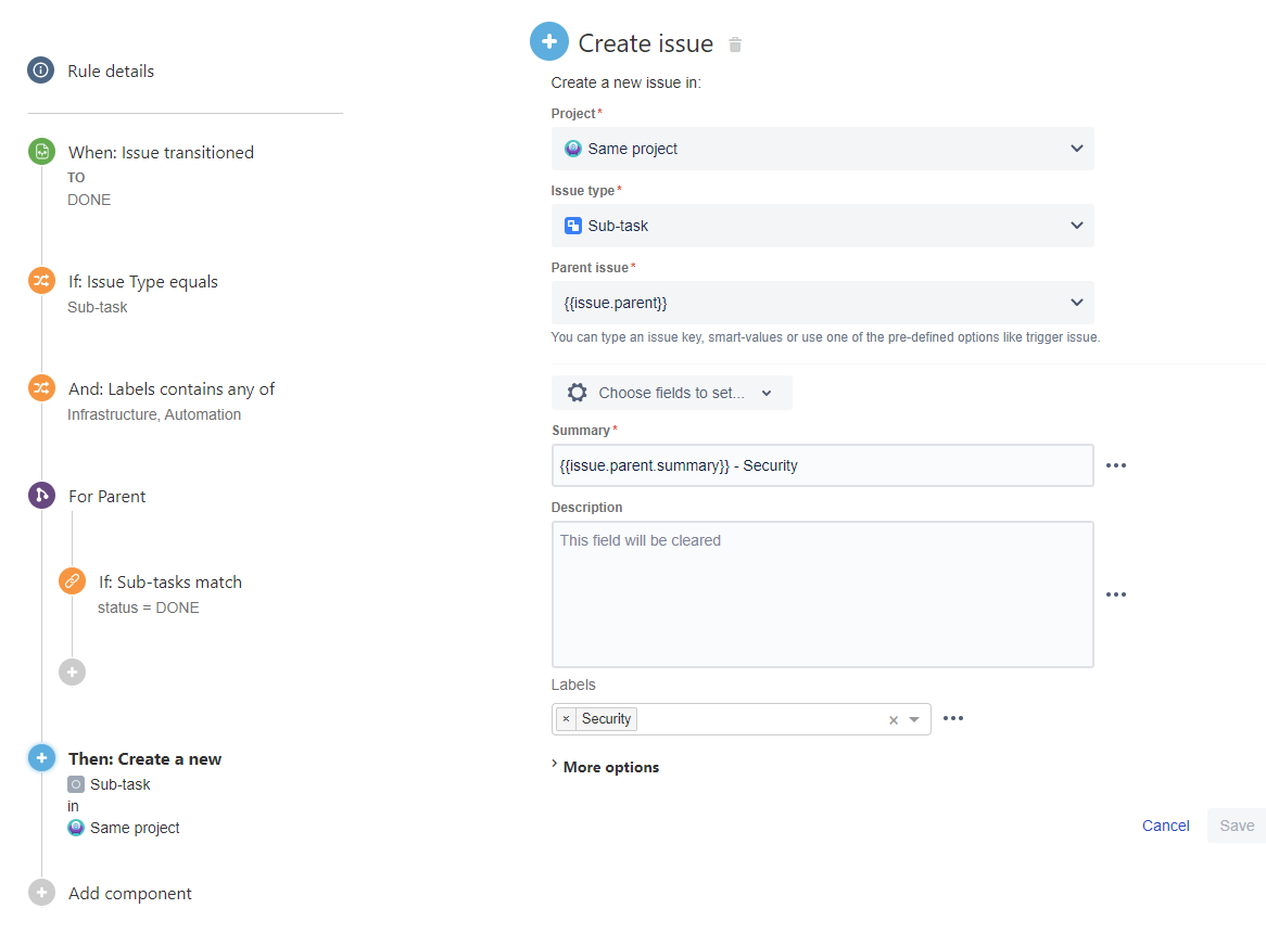A New Subtask Should Be Created Automatically When