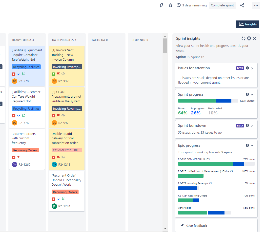 Solved: Get Epics to show in Insights - Do tickets have to...