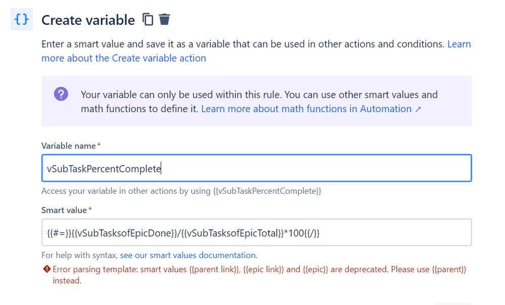 Automation Rule Receiving Error Parsing Template