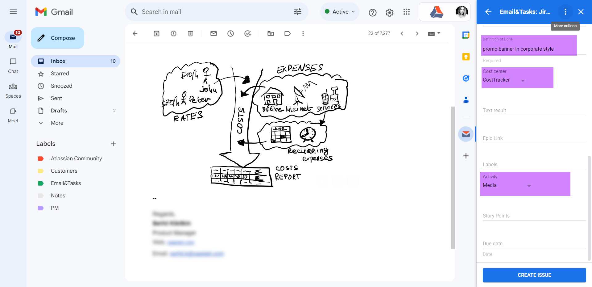 Jiraandgmail Integration Custom Fields Atlassian Community