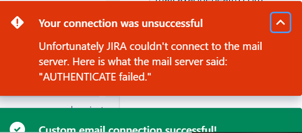 Authenticate Failed