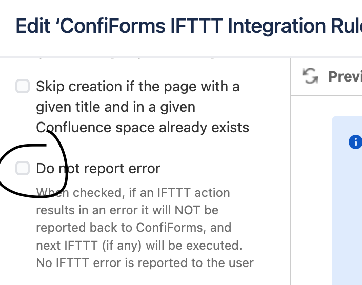 Error While Creating The Jira Ticket From Confluen