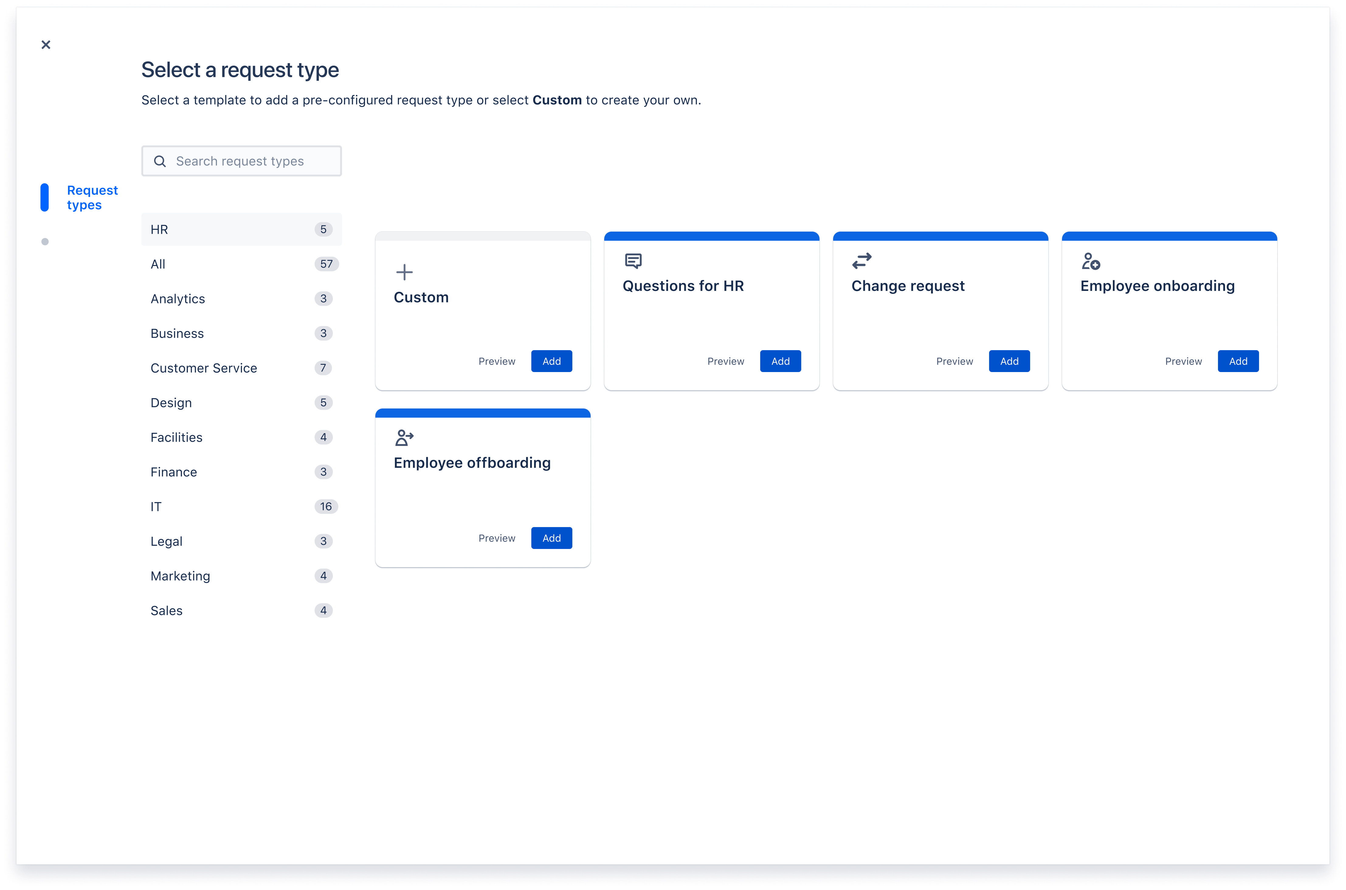 Getting Started In Jsm Sign Up For Early Access To Request Type Templates