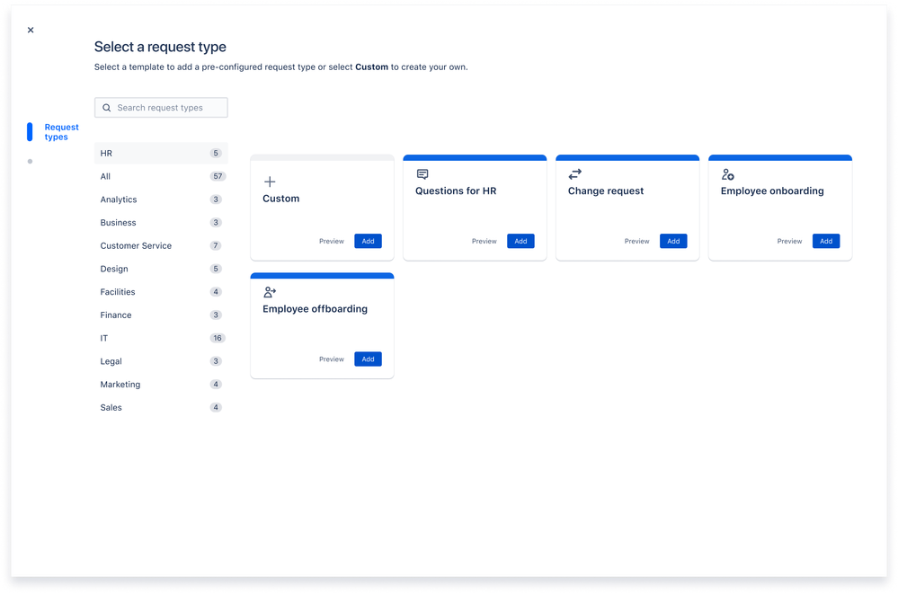 Early access program - request type templates in Jira Service Management Early access program - request type templates in Jira Service Management