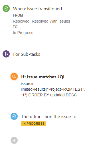 Transition Most Recently Updated Subtask on Parent... Transition Most Recently Updated Subtask on Parent...