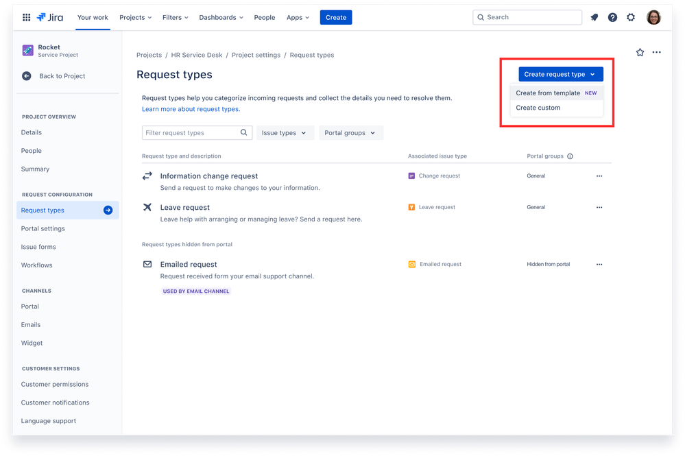 Early access program - request type templates in Jira Service Management Early access program - request type templates in Jira Service Management
