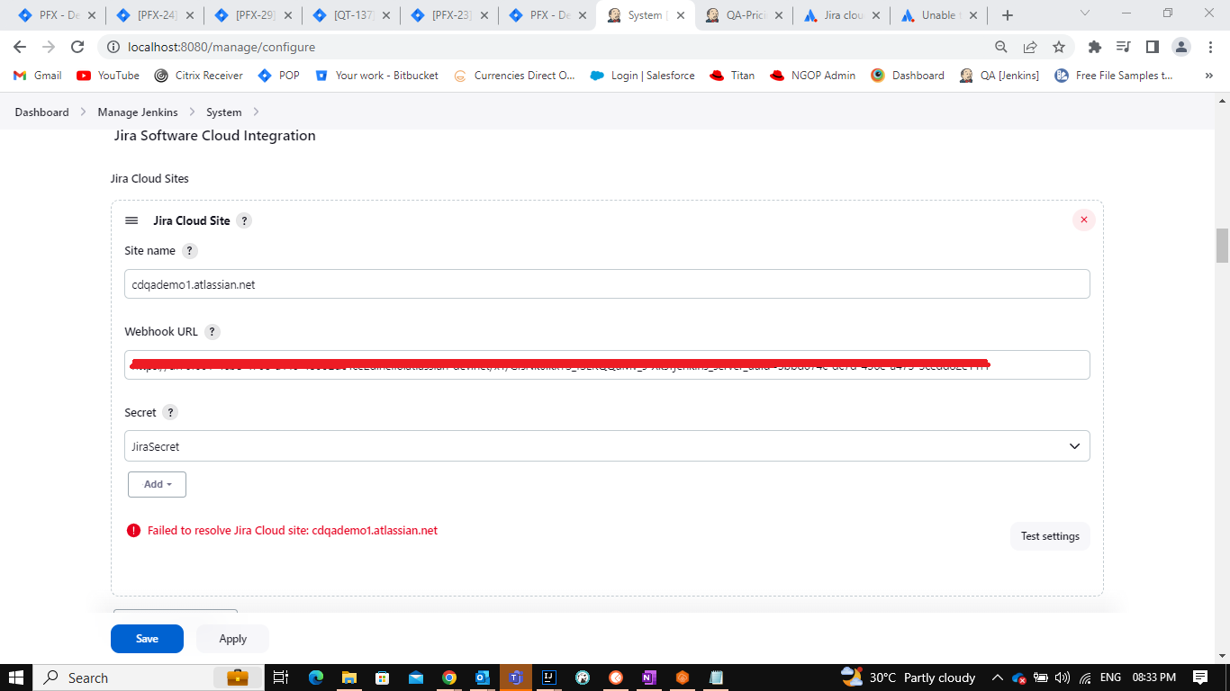 Solved: Unable to Integrate Jira Cloud and Jenkins server ...