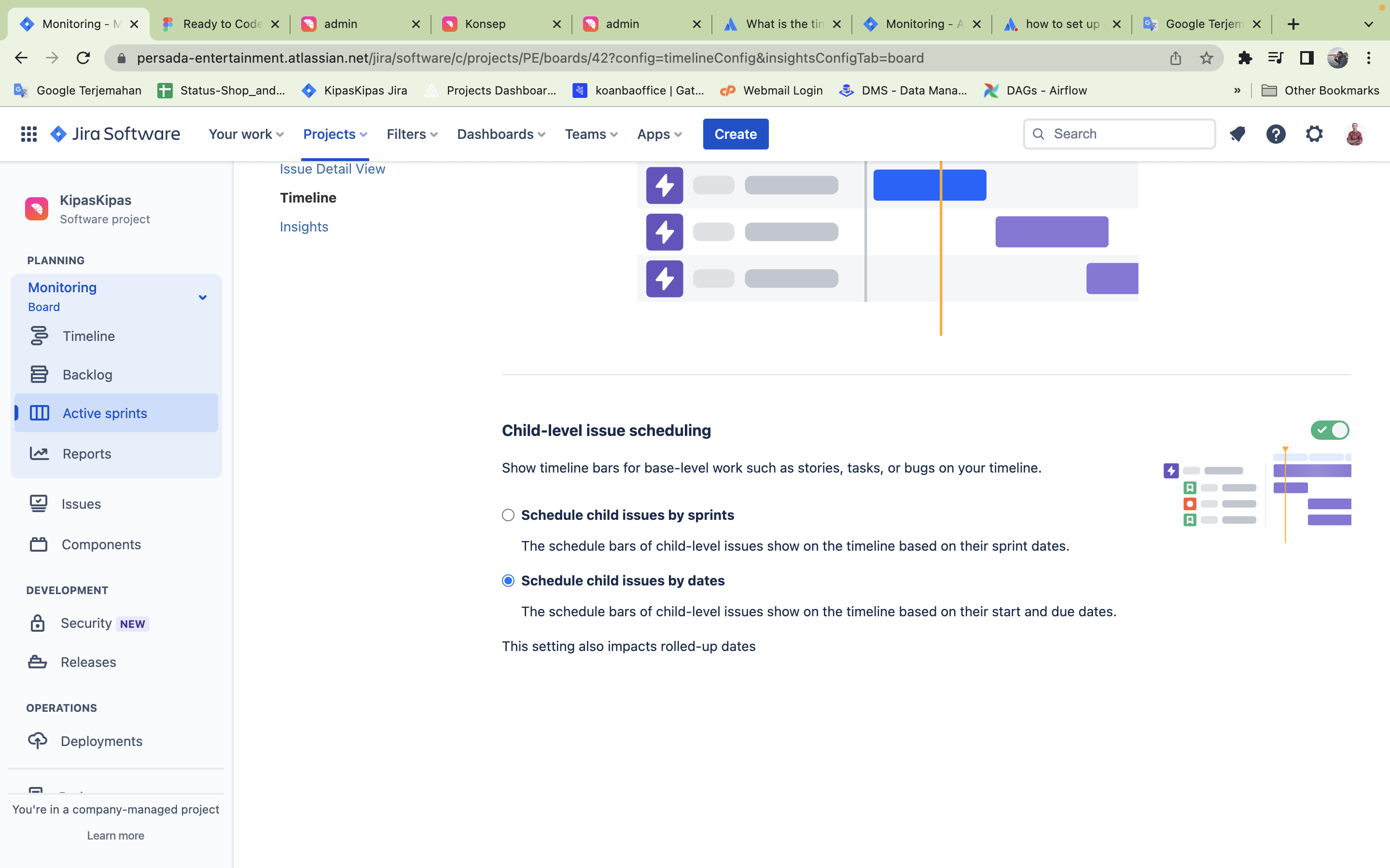 Solved: how to set up custom date on timeline view for tas...
