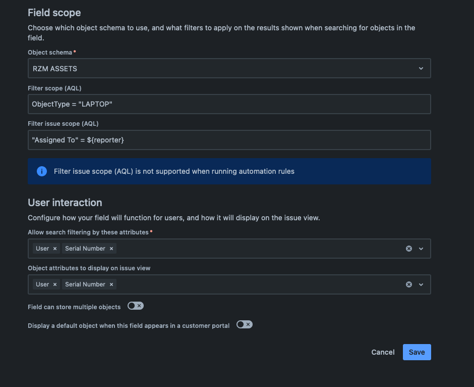 Aql How To Copy Value From User Picker Custom Fiel