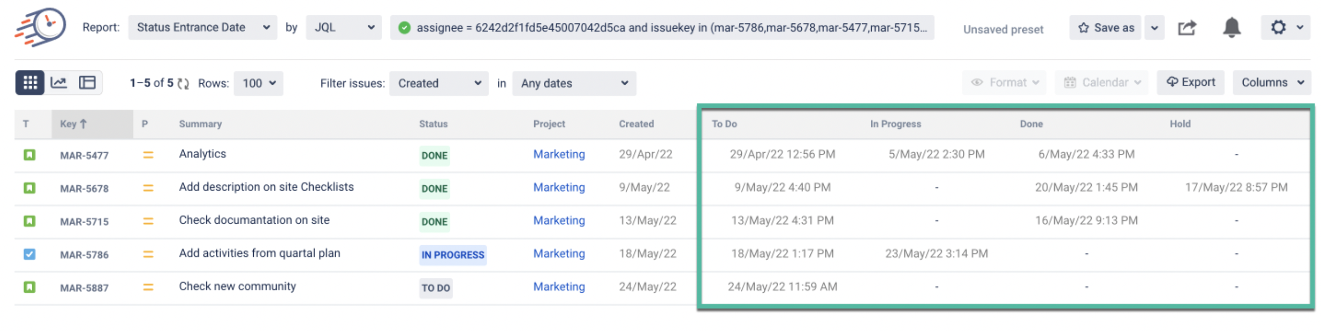 What Is The Time In Status In Jira 🚀 Atlassian Community