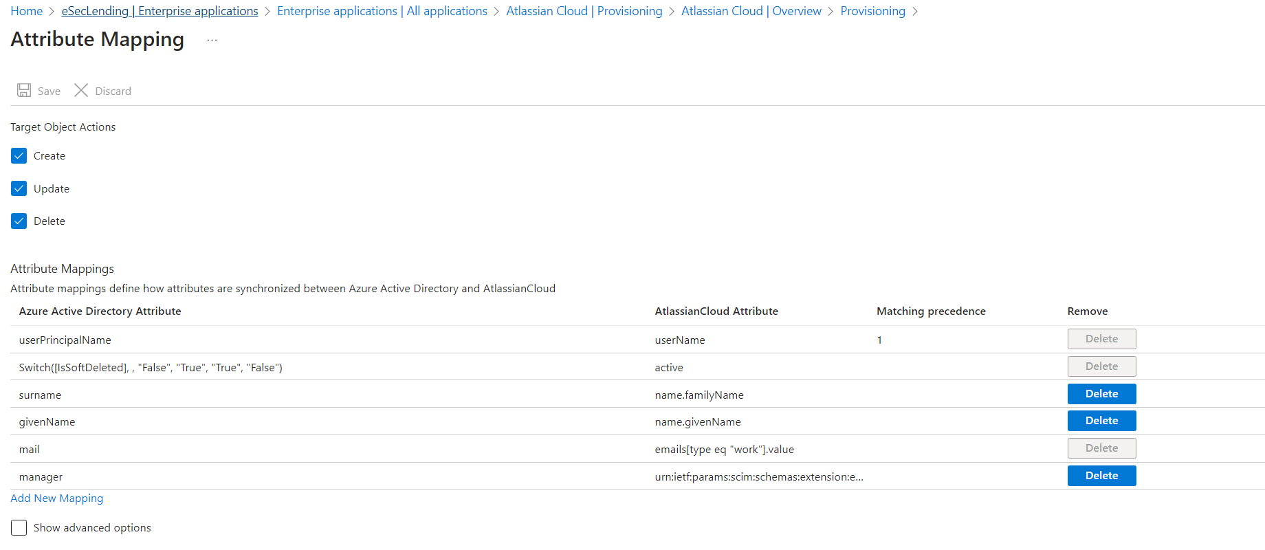 Syncing Of The Manager Attribute Into Atlas With A