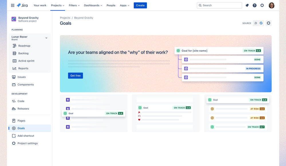 How to view your Atlas Goals in Jira Software | Atlas