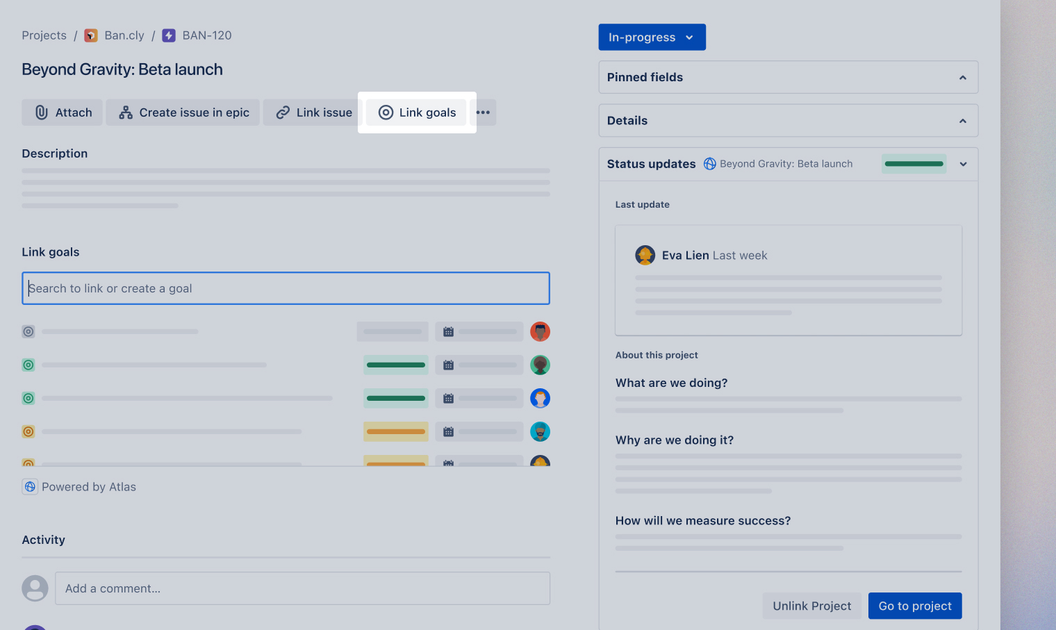 How To View Your Atlas Goals In Jira Software Atlas